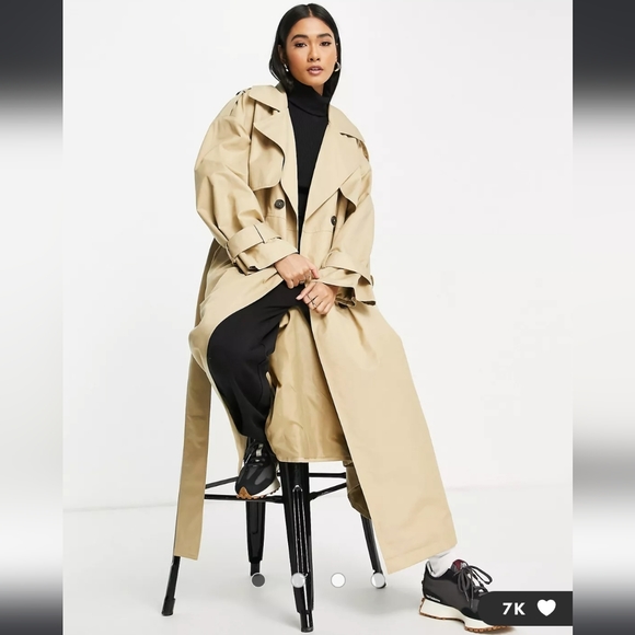 ASOS | Jackets & Coats | Nwt Asos Trench Coat With Tie | Poshmark